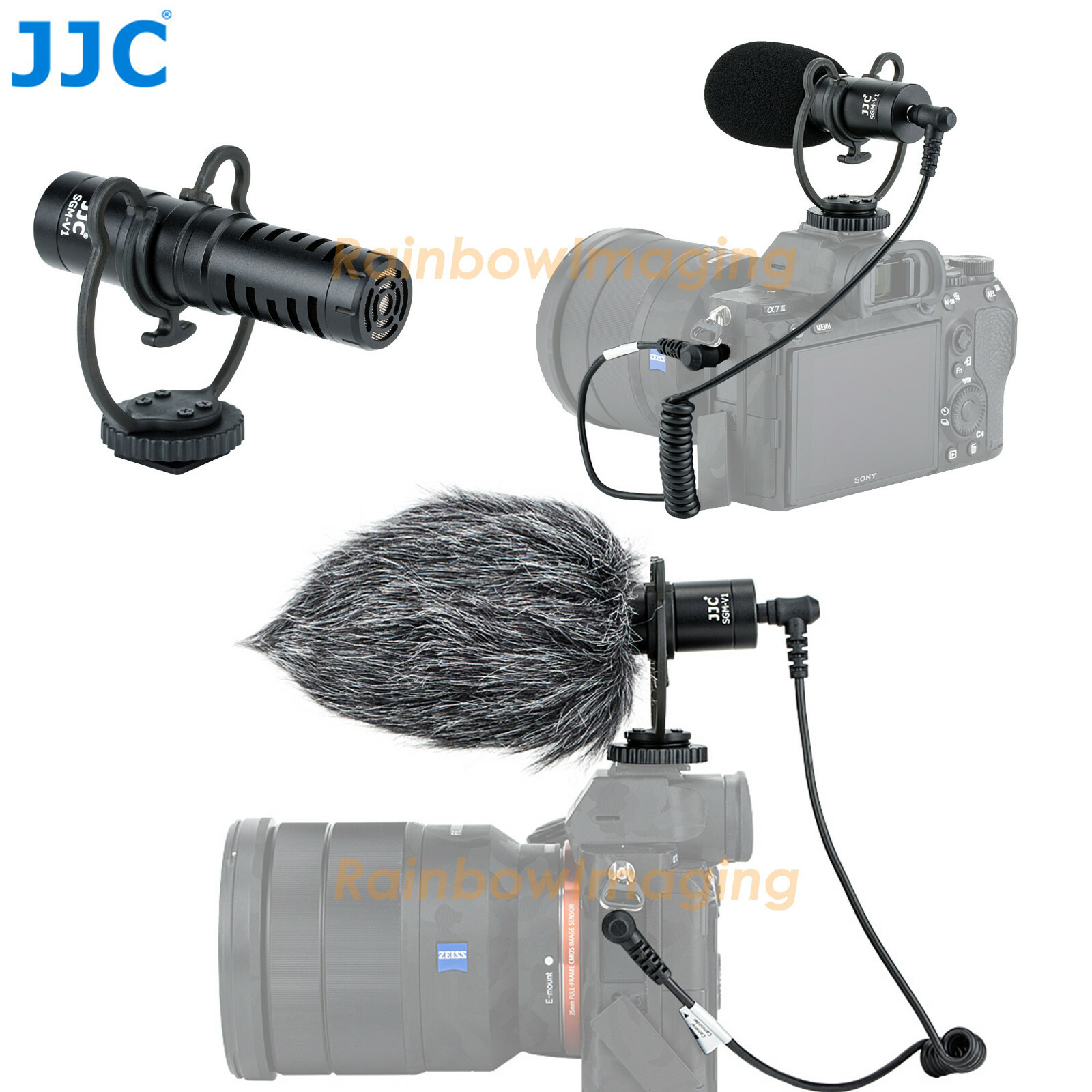 JJC Cardioid Shotgun Microphone Mic for Fujifilm Fuji X100V X100F X100T ...