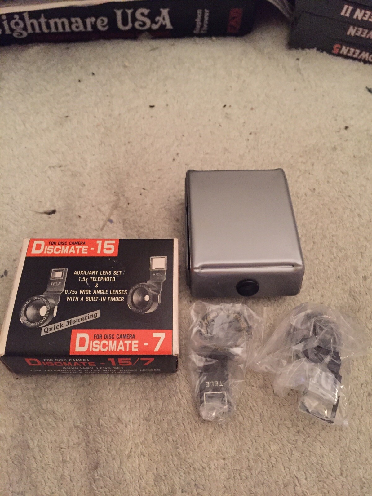 DISCMATE -15/7 Auxiliary Lens Set Telephoto and Wide Angle in box | eBay