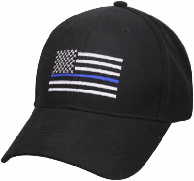 Thin Blue Line Tactical Cap US Flag TBL Support the Police Ball Hat ...