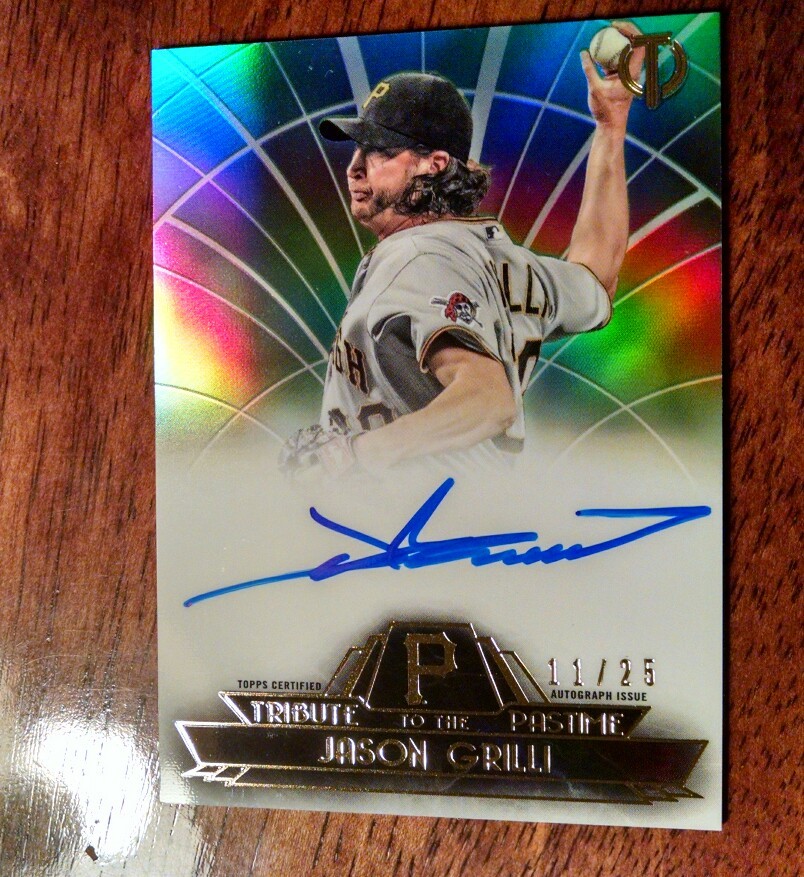 2014 Topps Tribute to the Pastime Autographs GOLD #TPT-JGR Jason Grilli ...
