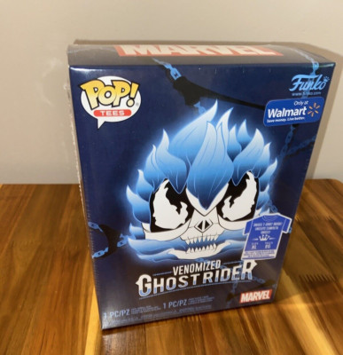 Marvel Venomized Ghost Rider Blue Funko POP + T-Shirt Size XL. Walmart ...