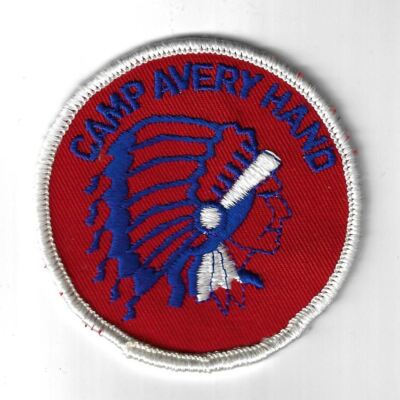 Camp Avery Hand WHITE Border [CA-111] | eBay