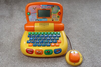 VTech Tote-and-Go Laptop Plus Preschool Learning System with Mouse ...