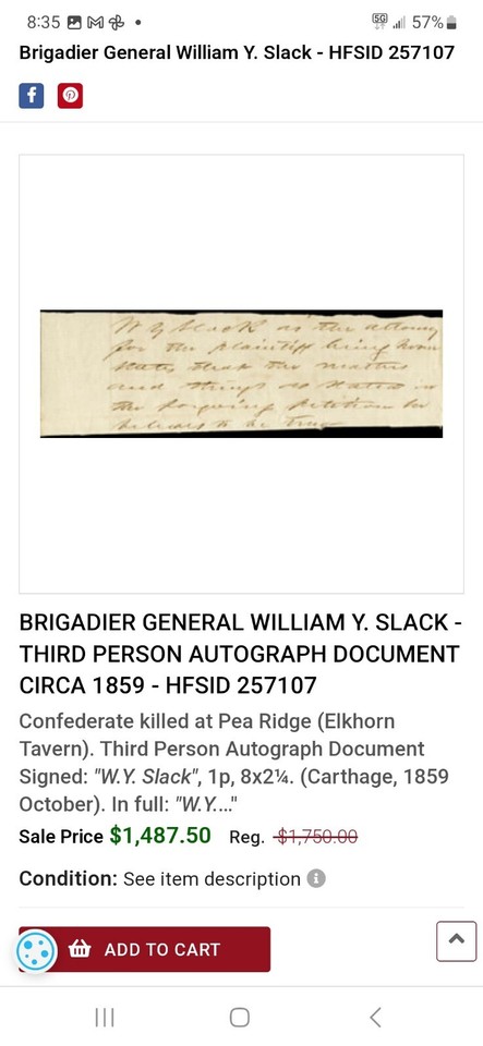 Civil War General Document Signed 4 Times *Extremely Rare Document* | eBay