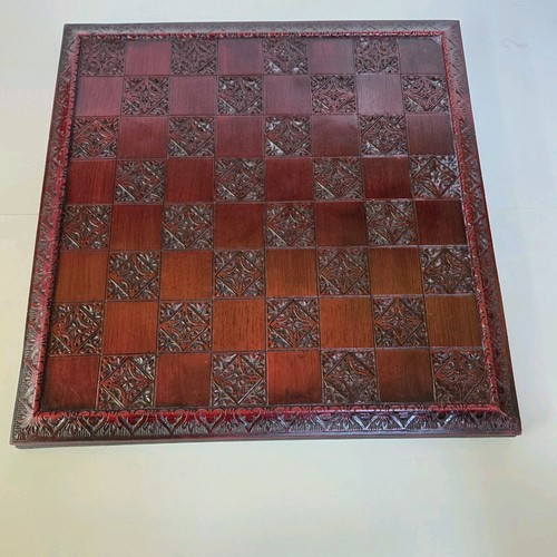 Beautiful Wood Chess Board With Felted Bottom. BOARD ONLY | eBay