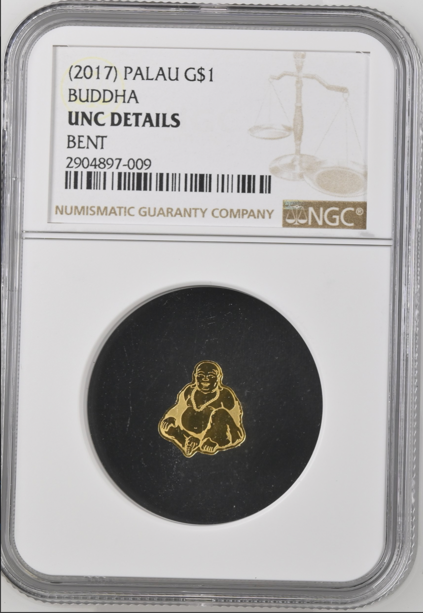 1 DOLLAR 2017 PALAU BUDDHA GOLD UNC NGC BENT | eBay