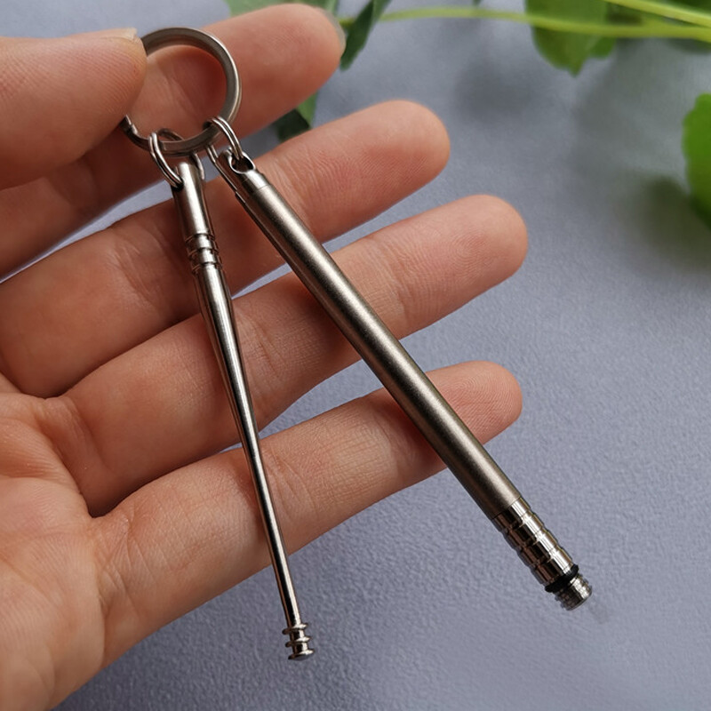 EDC Titanium Alloy Ear Pick + Titanium Alloy Toothpick Portable Multi ...