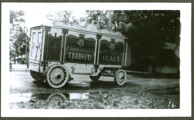 Trained Seals Wagon Cole Bros Circus backlot 1936 | eBay