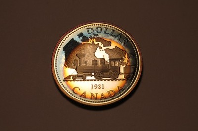 MEGA TONED 1981 Canada Dollar Proof-Like Coin UNC Canadian $1 TONER ...