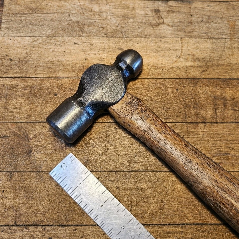 Vintage STANLEY Ball Peen METALSMITH Machinist BLACKSMITH Hammer 16OZ ...