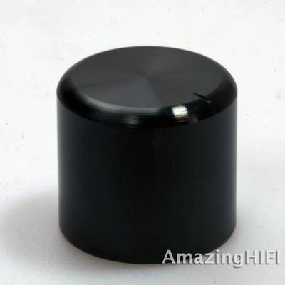 1PC Solid Aluminum Black Knob Φ24x22mm potentiometer Alps for Amplifier ...