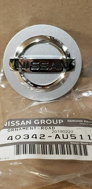 GENUINE NISSAN VARIOUS MODELS ORNAMENT WHEEL DISC "NISSAN" 40342-AU511 ...
