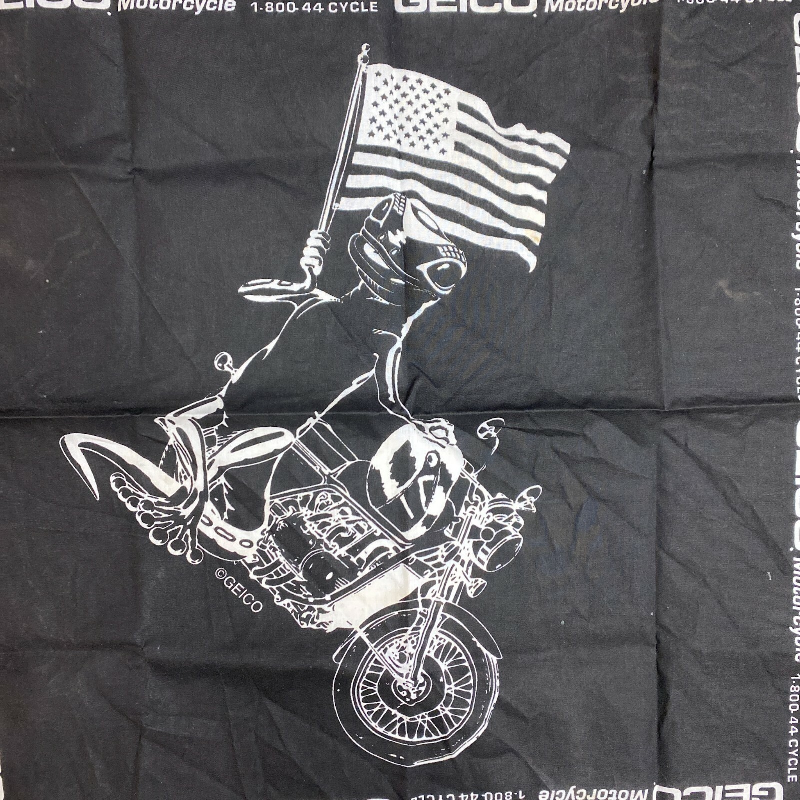 Geico Insurance Gecko Motorcycle Bandana Scarf Handke… - Gem