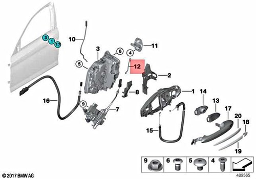 Genuine BMW M5 F90 G30 G31 G38 518d 520d ed 520dX Locking Rod Left ...