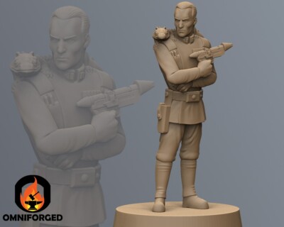 Star Wars Legion Grand Admiral Thrawn Miniature 3D Printed Resin Mini ...