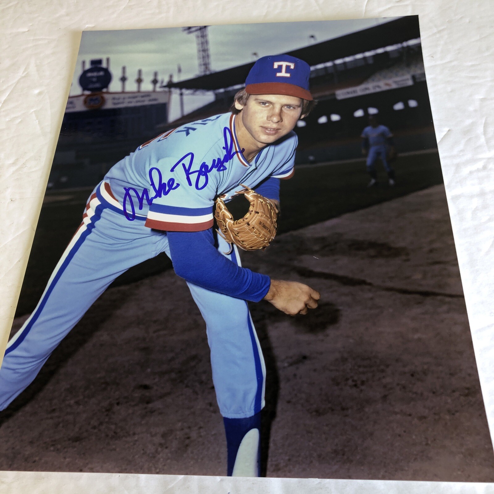 Mike Bacsik Signed 8x10 MLB Photo Texas Rangers Autograph Auto #1 | eBay