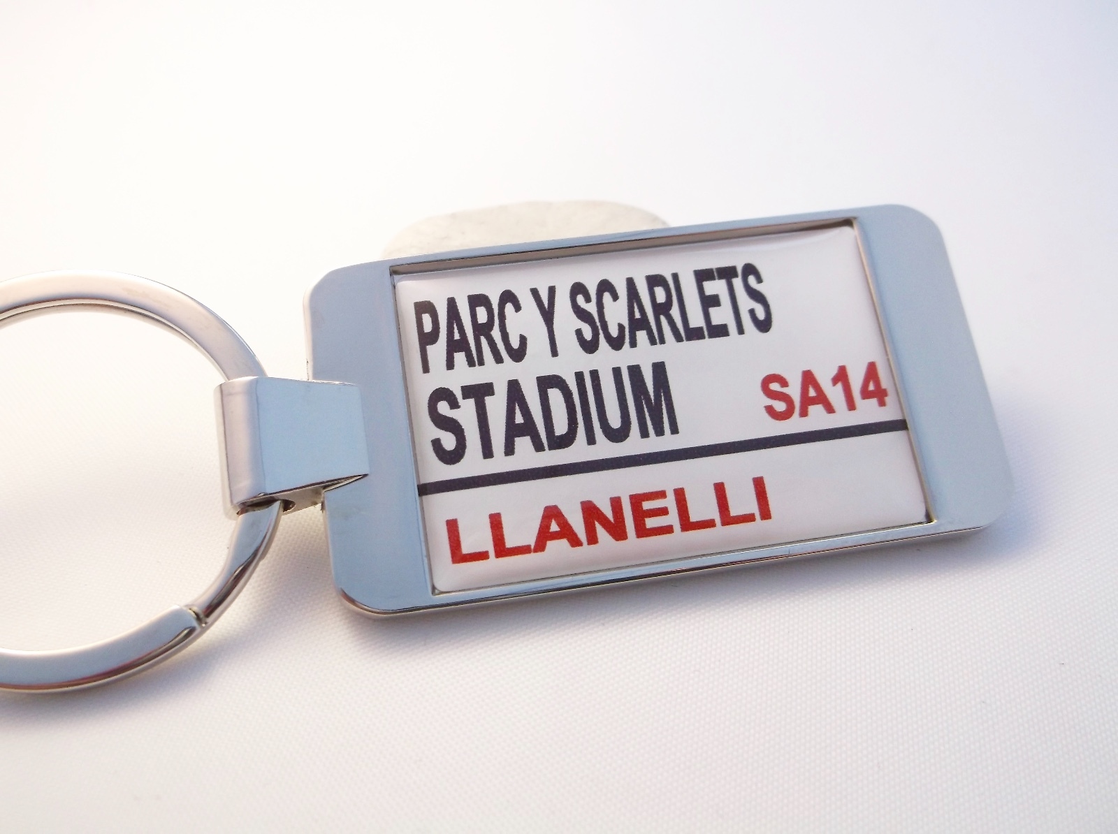 SCARLETS STADIUM BADGE STREET ROAD SIGN KEY FOB GIFT | eBay