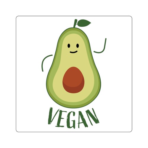 Vegan Avocado Sticker | eBay