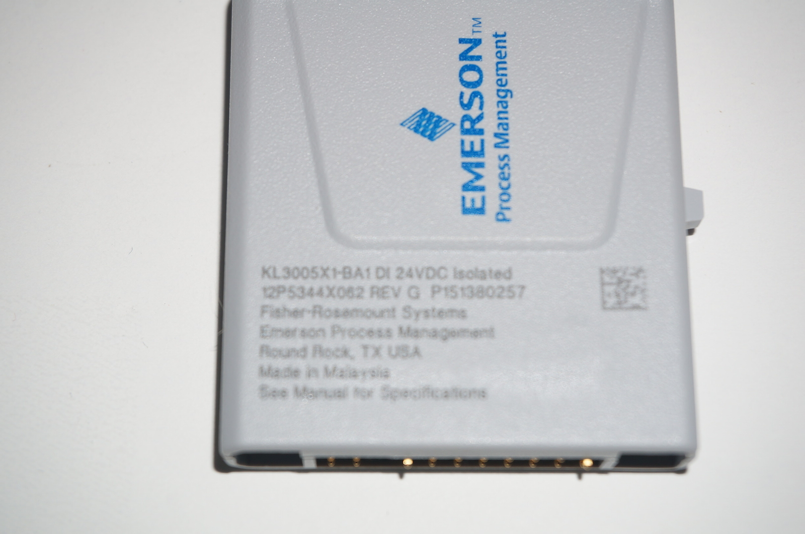 EMERSON DELTAV KL3005X1-BA1 DI 24 VDC ISOLATED CHARMS SE4301T07 12P5344 ...