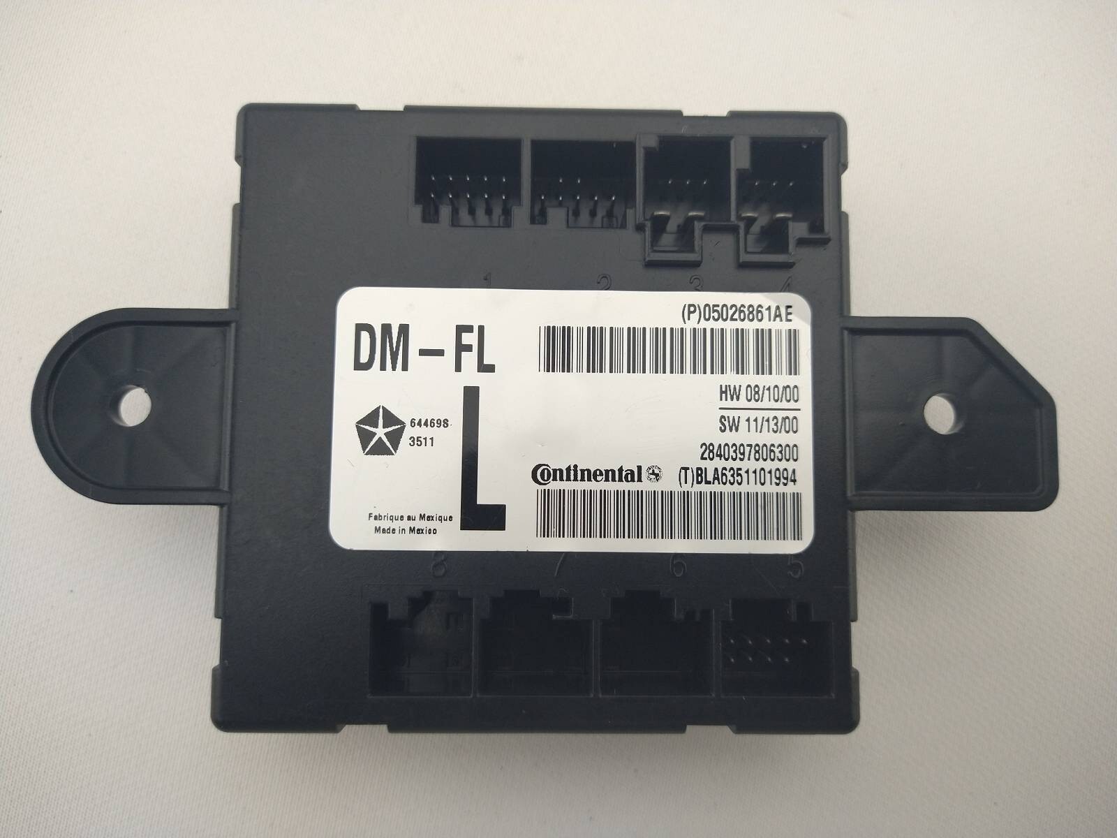 🔥07-20 Chrysler Dodge Jeep Front Left LH Door Power Control Relay ...