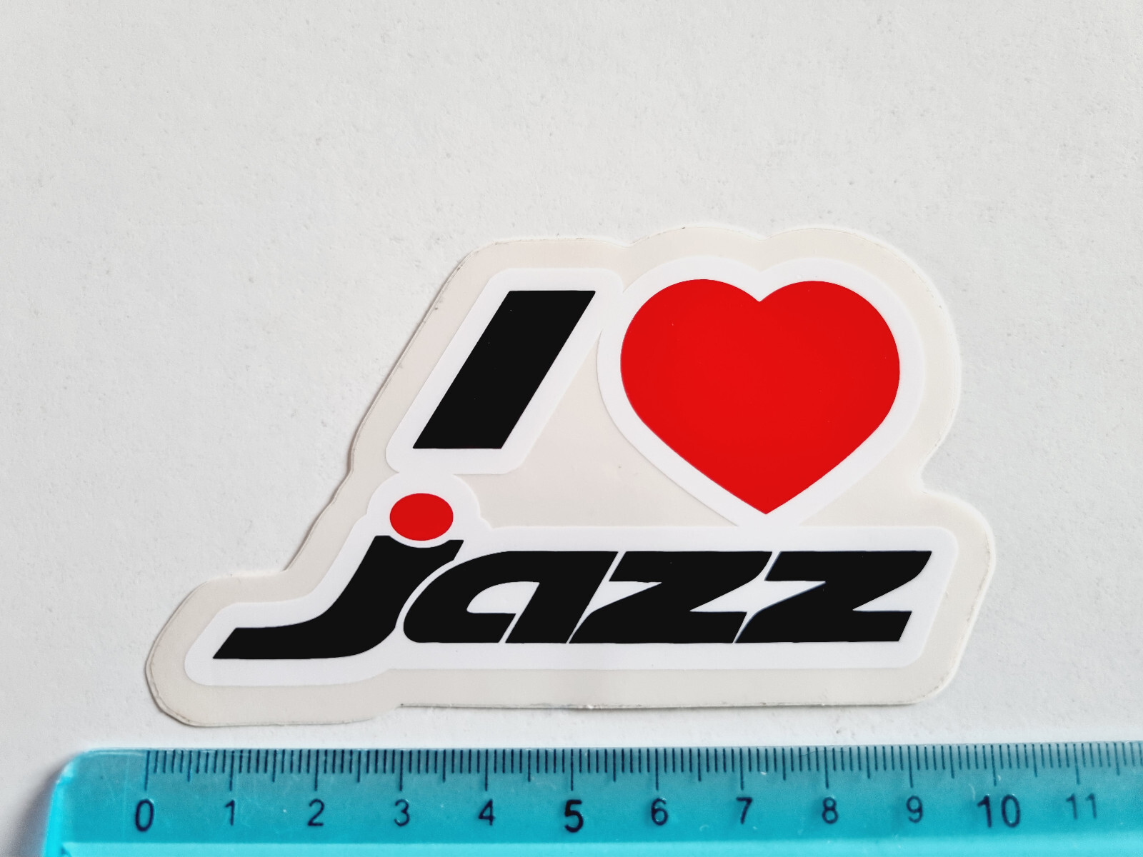 Adhesive I Love Jazz Sticker Autocollant Aufkleber Klebstoff Vintage ...