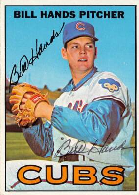 Bill Hands autographed baseball card (Chicago Cubs) 1967 Topps #16 | eBay