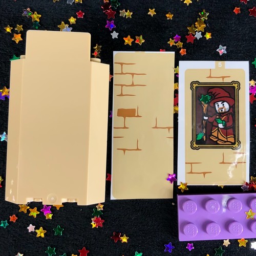 NEW LEGO Tan Wizard Staff Frog Portrait Bricks 75953 Sticker 3x3x6 Wall ...