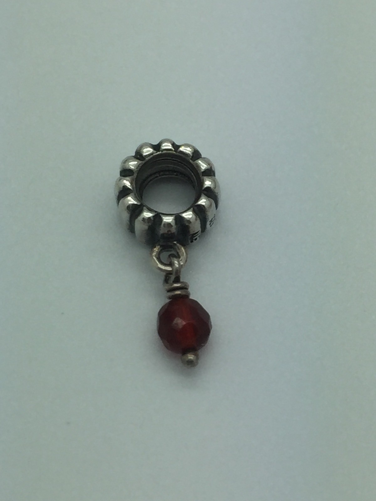 Authentic Pandora January Garnet Dangle Sterling Silver Charm ALE ...