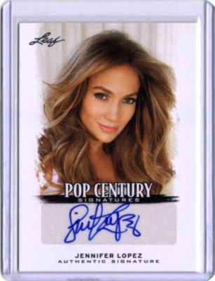 2012 LEAF Pop Century Signatures Jennifer Lopez Autograph Card JLO ...