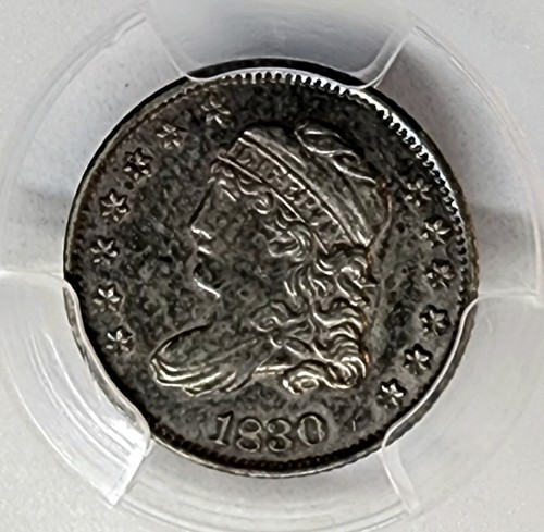 CHOICE 1830 CAPPED BUST HALF DIME PCGS AU Det. Awesome Eye Appeal, Rare ...