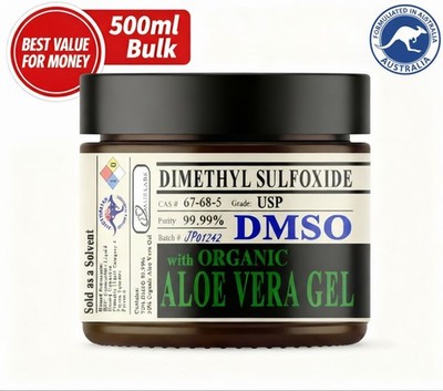 Pharmaceutical DMSO Gel 99.9% Pure DMSO 70/30 Certified Organic Aloe ...