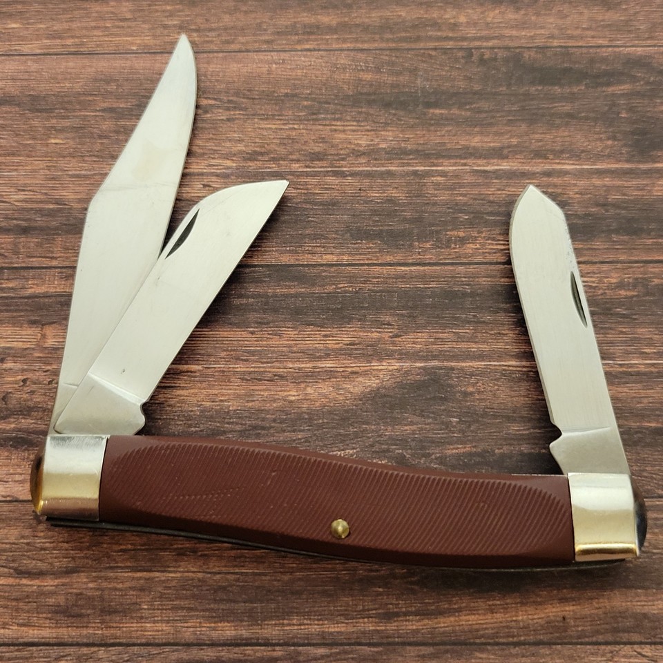 Vintage Imperial Stockman Folding Pocket Knife Made In Ireland Mycogen ...