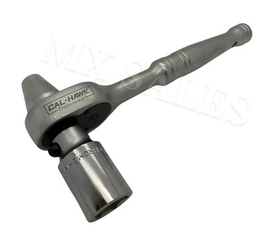 Pro 1/2" Scaffold Ratchet 7/8" DR. 6-Point Socket Ratchet Wrench Hammer ...