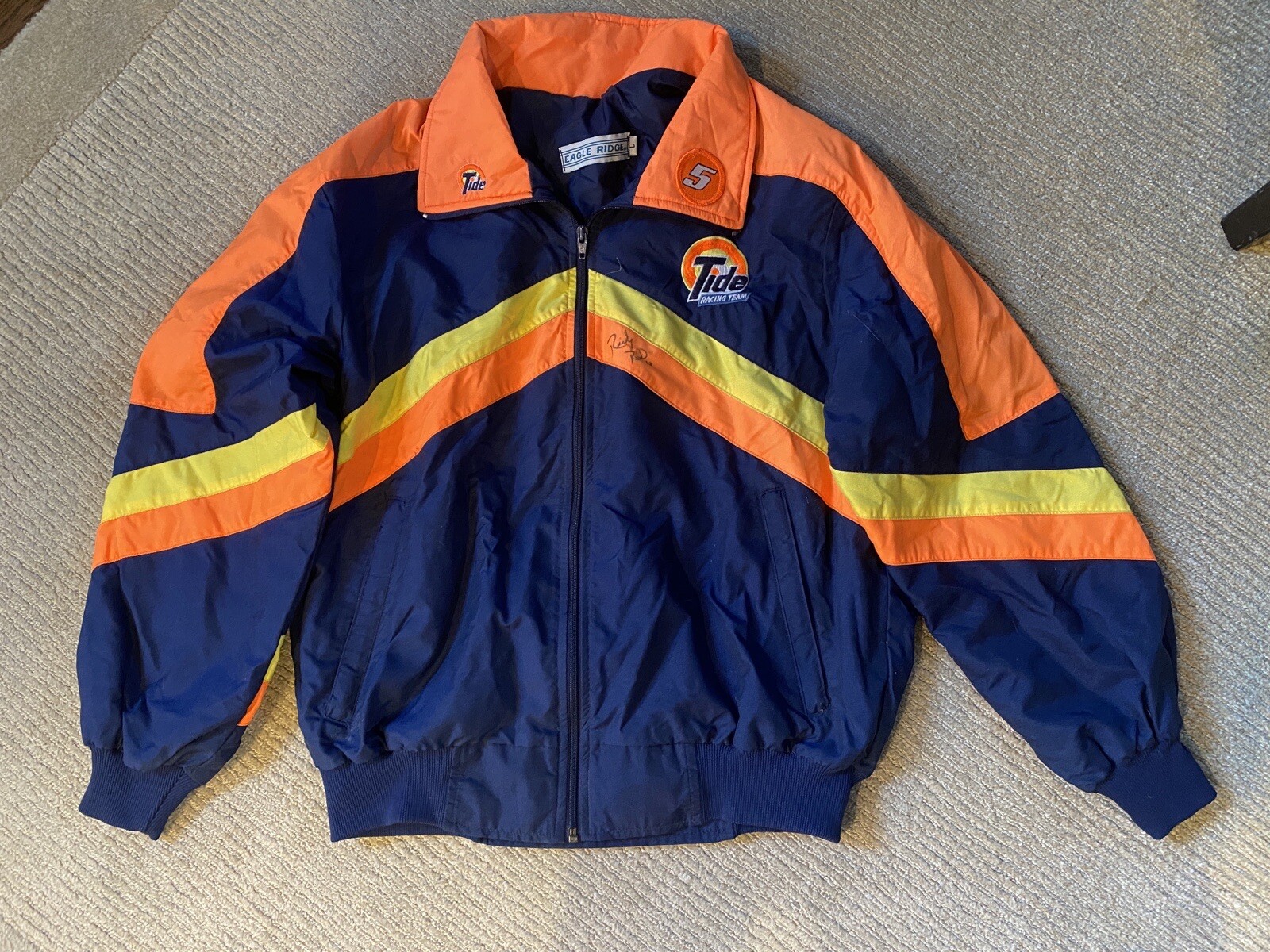 Ricky Rudd AUTOGRAPHED Tide Nascar Racing Jacket Men’s Large, Never ...