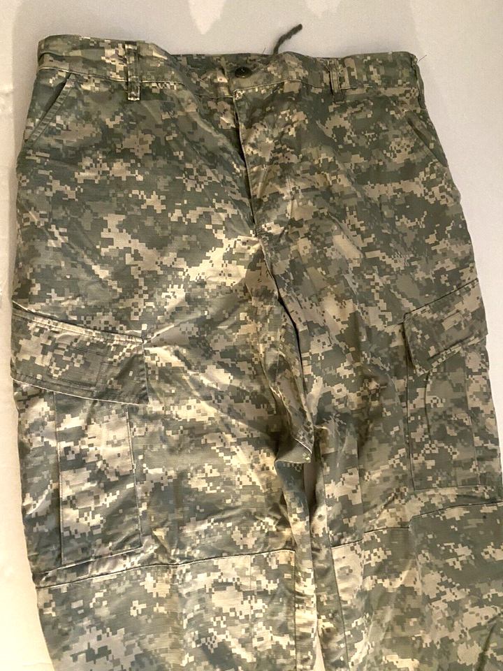 US Military Issue Army Combat Uniform ACU Camo Pants Trousers Size ...
