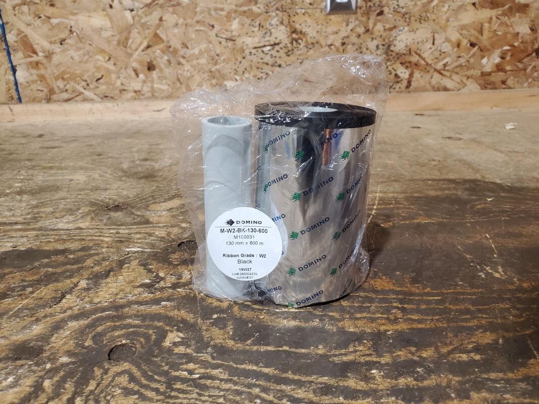 Domino M-W2-BK-130-600 M100031 Black Print Ribbon 110mm X 450m | eBay