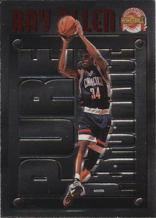 1996-97 Score Board Autographed Basketball - Pure Performance Ray Allen ...