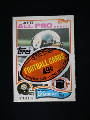 1982 TOPPS FOOTBALL FACTORY SEALED CELLO PACK JACK LAMBERT & MARVIN ...