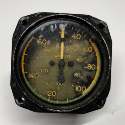 WWII Airspeed Indicator US Gauge Co Contract No 7261 MPH 0-160 | eBay
