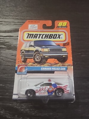Matchbox 1/64 Diecast Police Patrol DARE #89 White Camaro Police Car | eBay