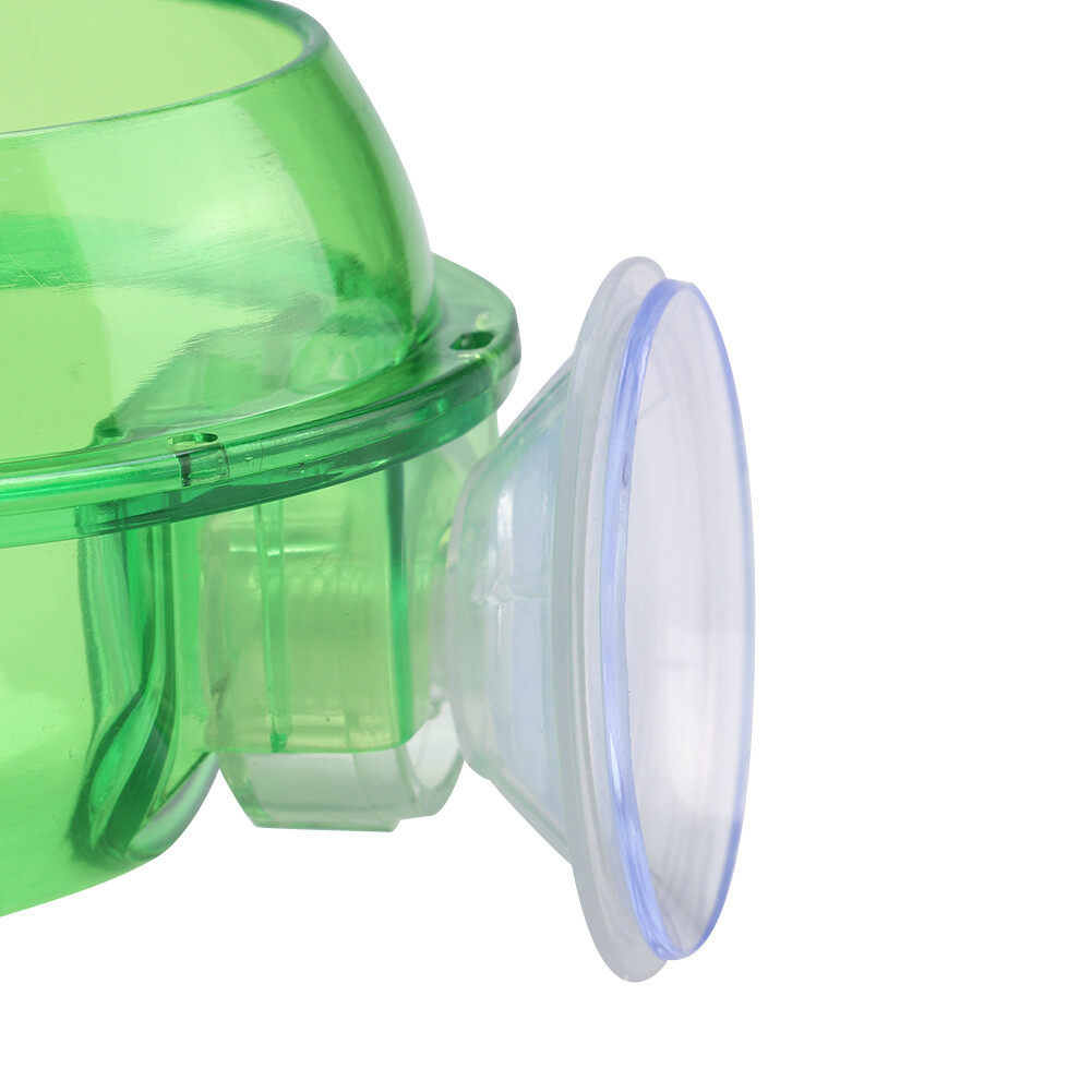 Plastic Durable Transparent Reptiles Suction Cup Feeder Bowl For Lizard ...
