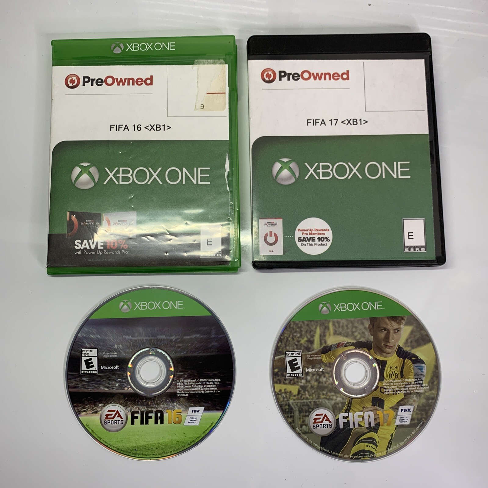 FIFA Lot FIFA 16 & FIFA 17 XBox One Lot CLEAN! VERY CLEAN DISCS -LOT OF ...
