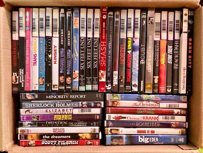 DVD Video Movies / TV Collections Previewed LOT of 42 TITLES AS ...