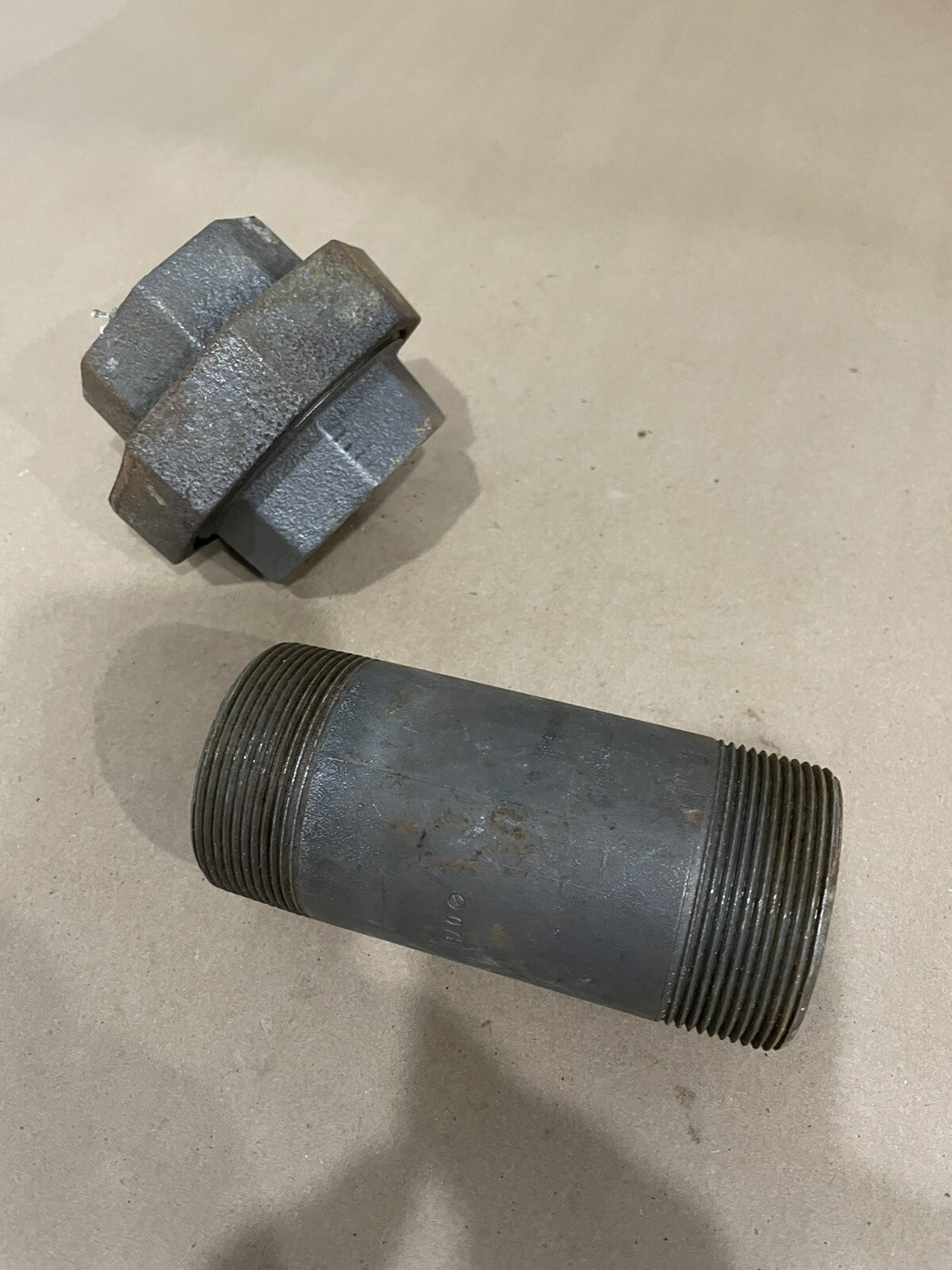 2” X 5” SCH 40 Threaded Nipple, WARD 2" BLACK IRON PIPE THREADED UNION ...