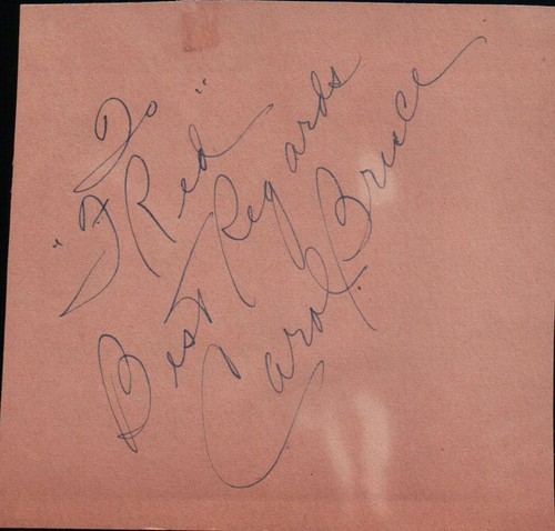 Autographié Coupe Créacollage Page Carol Bruce Singer, Broadway, Film ...