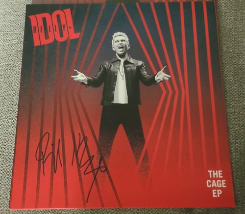 BILLY IDOL SIGNED THE CAGE EP VINYL W/COA+PROOF WOW RARE AUTHENTIC | eBay