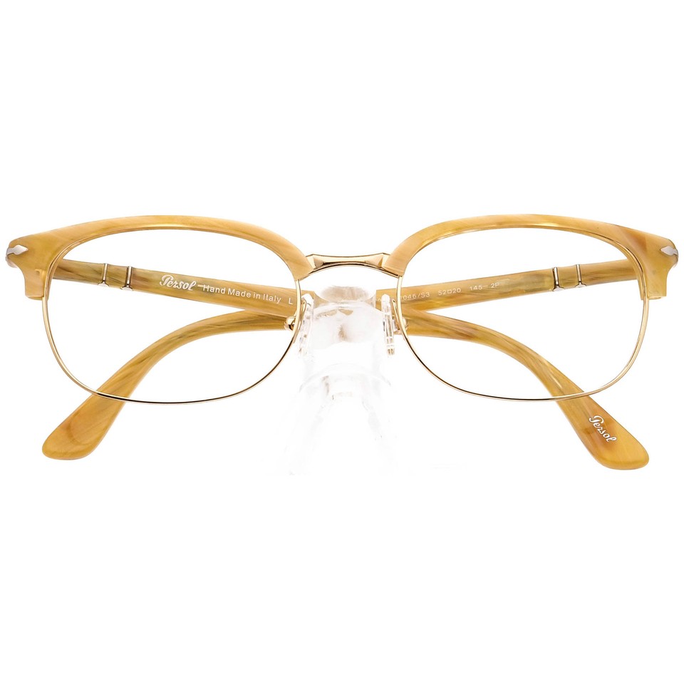 Persol Sunglasses Frame Only 8139-S 1046/S3 Gold Horn Square Italy 52mm ...