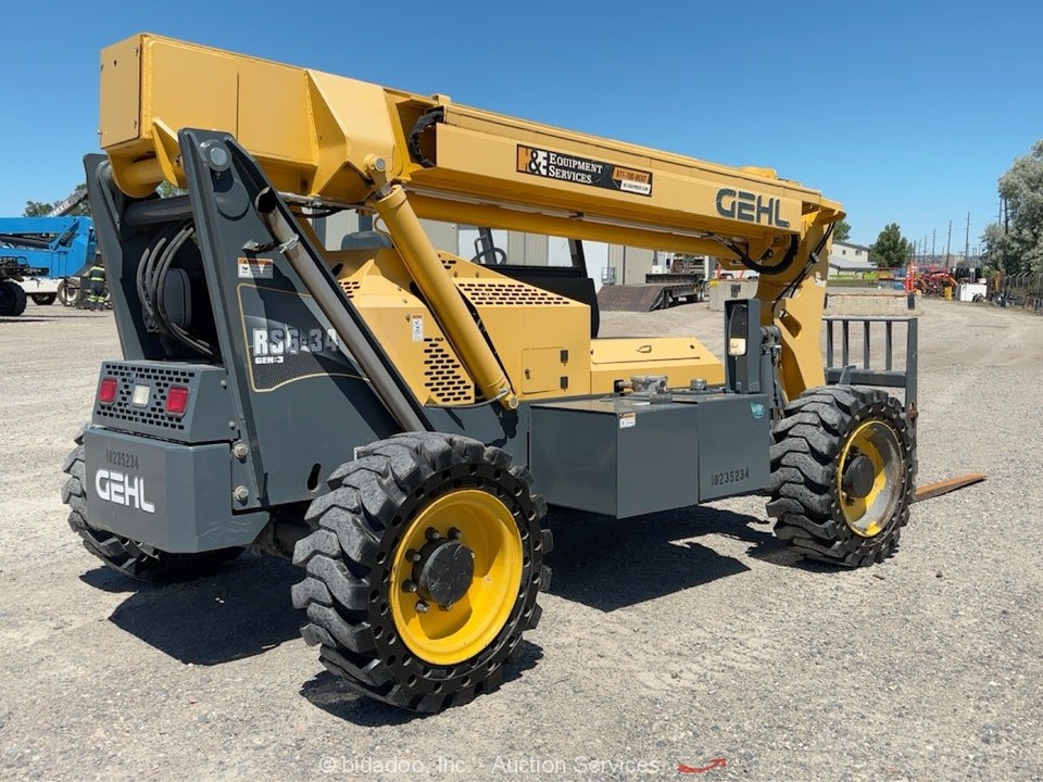 2018 Gehl RS634 34' 6K Telescopic Reach Forklift Telehandler bidadoo ...