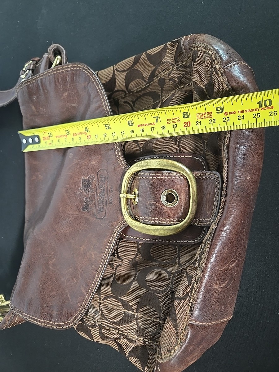 Coach Bleecker Legacy Signature Purse Brown 11434 for sale Coach Bleecker Legacy Signature Purse Brown 11434 for sale