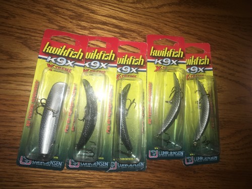 LUHR JENSEN KWIKFISH K9X==5 SILVER SHAD COLORED FISHING LURES | eBay